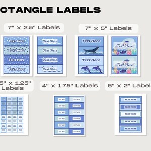 Ocean Theme Classroom Storage Labels, Printable & Editable Teacher ...