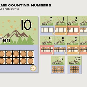 Adventure Number Posters, Printable & Editable Skip Counting, Number ...