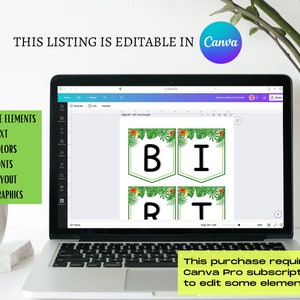 Jungle Animals Birthday Display: Editable Teacher Printable (canva ...