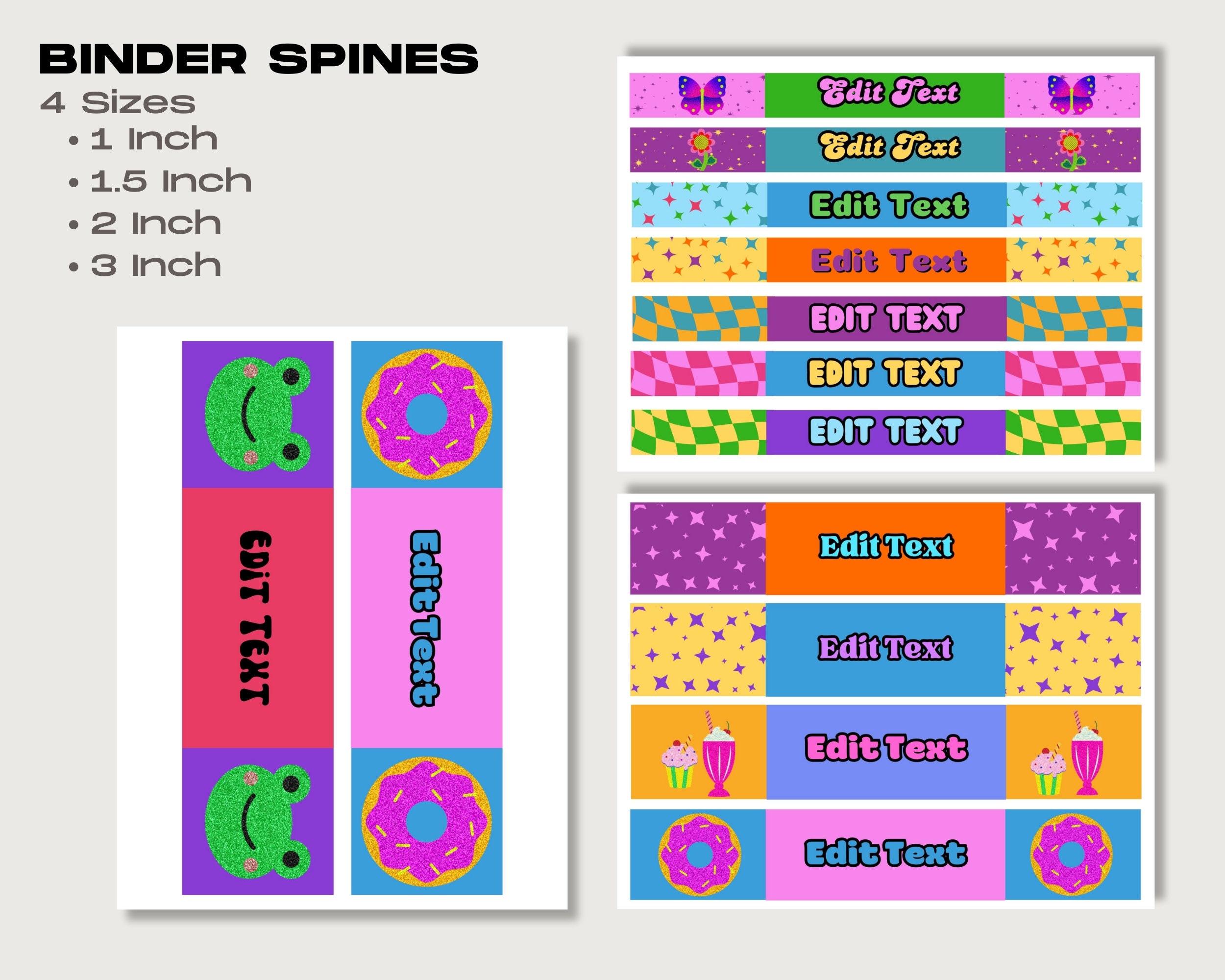 Binder Covers and Spines, Printable & Editable Binder Covers, Classroom ...