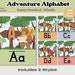 Adventure Alphabet, Printable & Editable A-Z Posters, Camping Animals ...