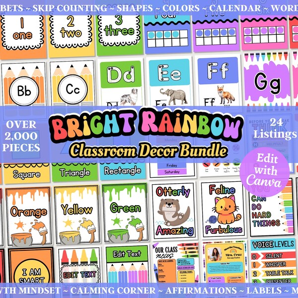 Rainbow Decor - Etsy