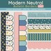 Printable Bulletin Borders, Neutral Bulletin Borders, Boho Classroom ...