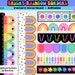 Bright Rainbow Editable Classroom Decor Bundle, Canva Template, Teacher ...