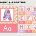 Retro Vibes Alphabet Bundle, Editable Retro A-Z Posters, Elementary ...