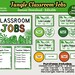 Jungle Classroom Jobs Display, Classroom Management, Editable Classroom ...