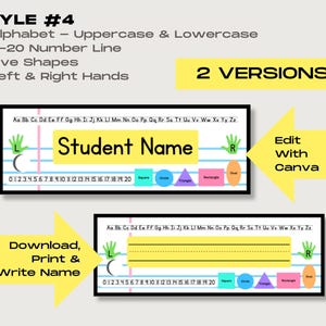 Editable Pastel Student Name Plates, Printable Classroom Desk Tags ...