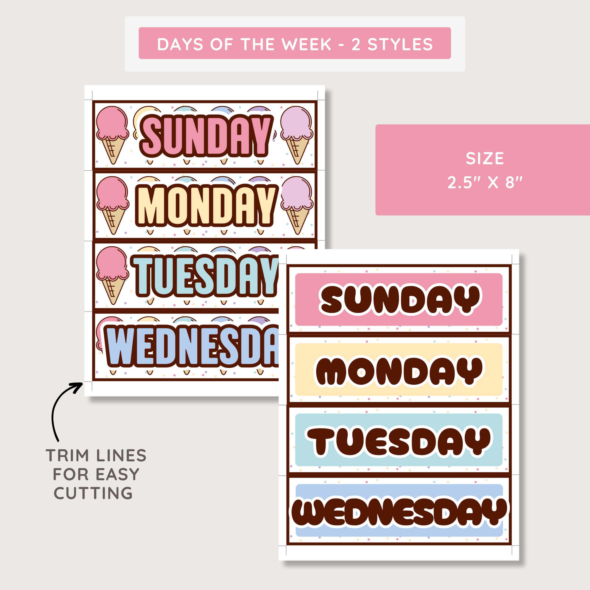 Printable Flip Calendar: Editable Pastel Classroom Decor (canva ...