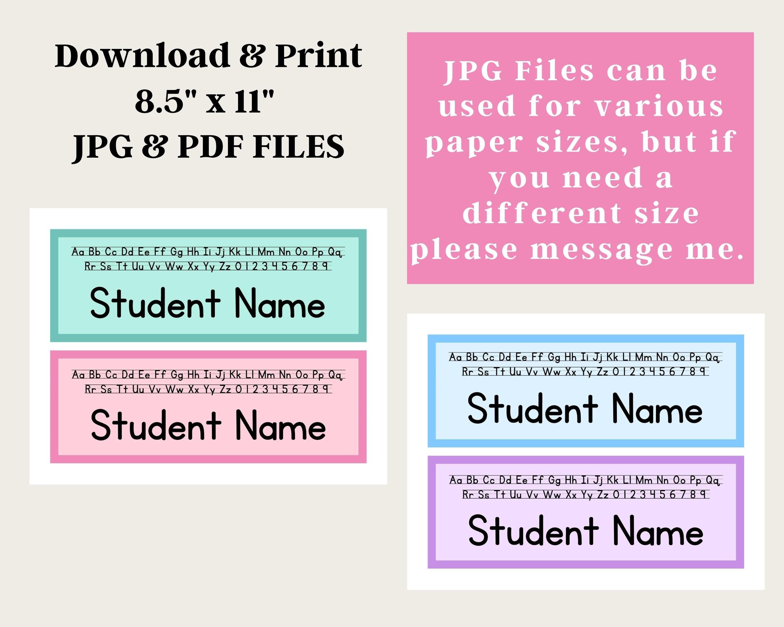 Woodland Animals Labels and Borders Bundle, Editable Printable ...