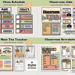 Adventure Classroom Decor Bundle: Printable Posters & Labels (canva ...