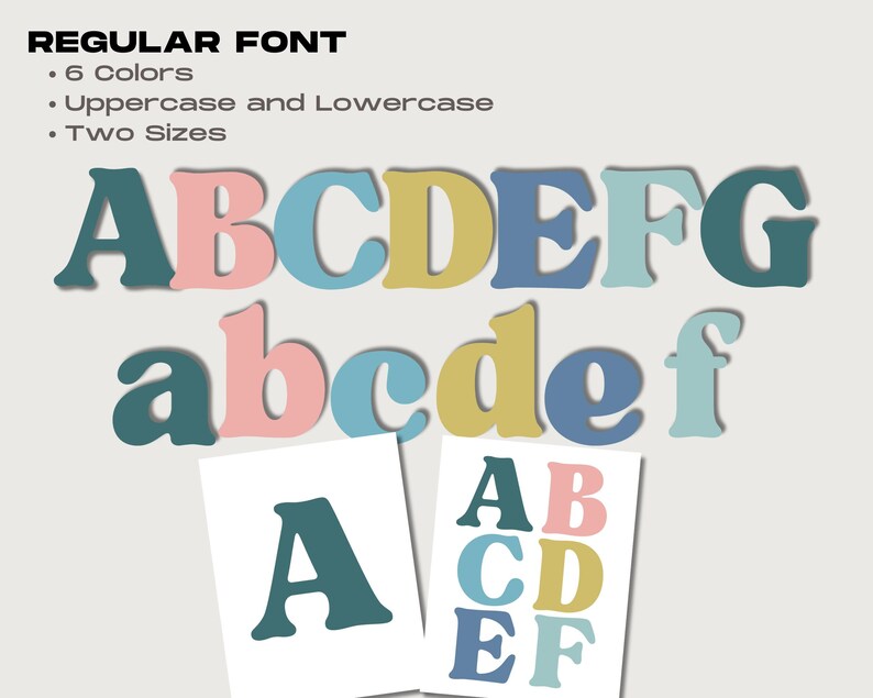 Printable A-Z Bulletin Board Letters: Modern Neutral Decor (canva ...