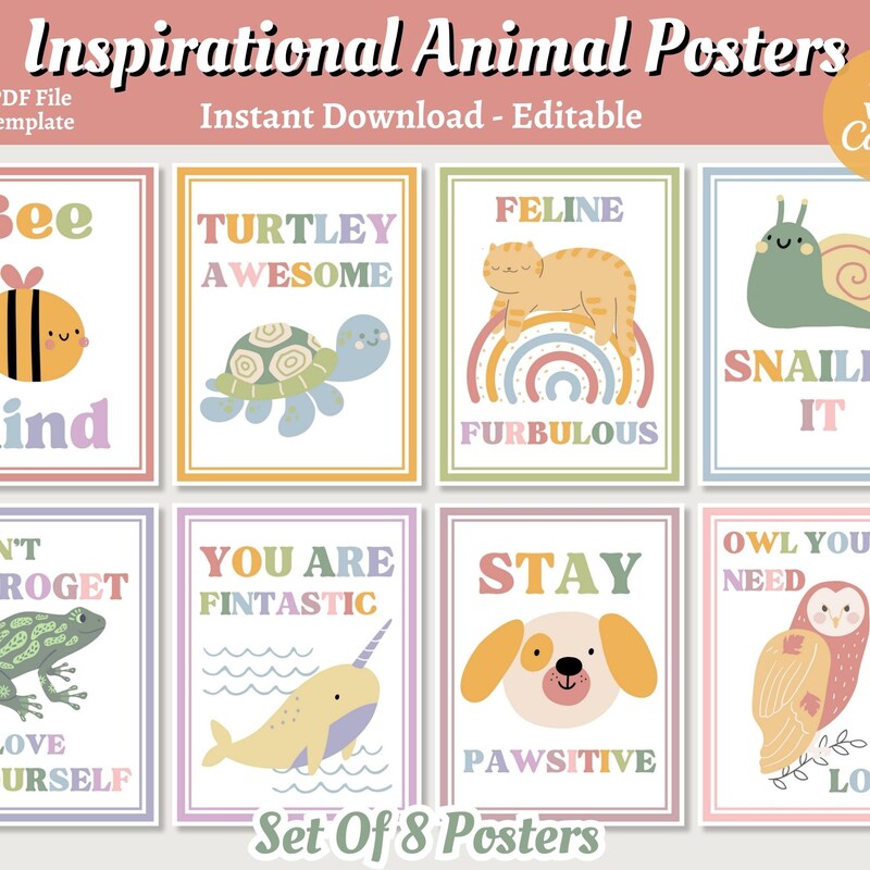 Animal Poster - Etsy