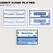 Ocean Theme Student Name Plates, Printable & Editable Classroom Desk ...