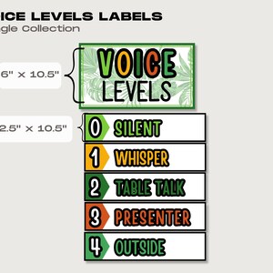 Jungle Voice Levels Poster: Classroom Management (canva Template ...