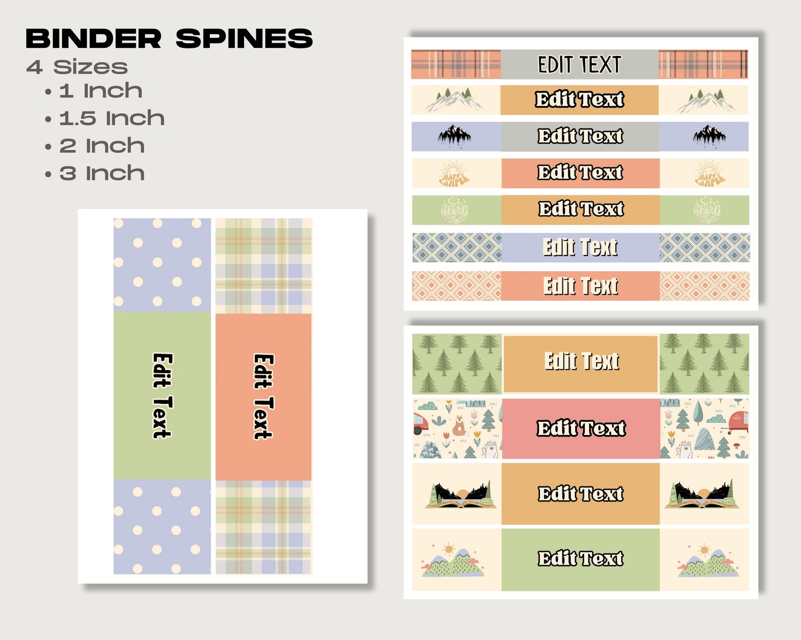 Printable & Editable Binder Covers and Spines, Classroom Organization ...