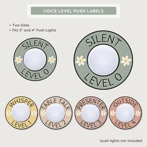 Boho Voice Levels Posters, Printable Voice Levels Bundle, Editable ...