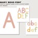 Primary Boho Rainbow A-Z Bulletin Board Letters, Classroom Decor ...