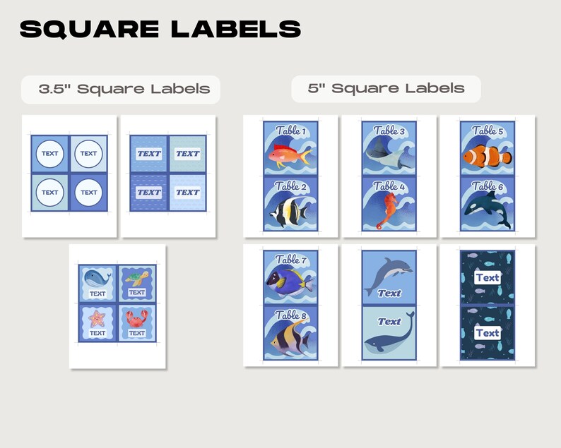 Ocean Theme Classroom Storage Labels, Printable & Editable Teacher ...