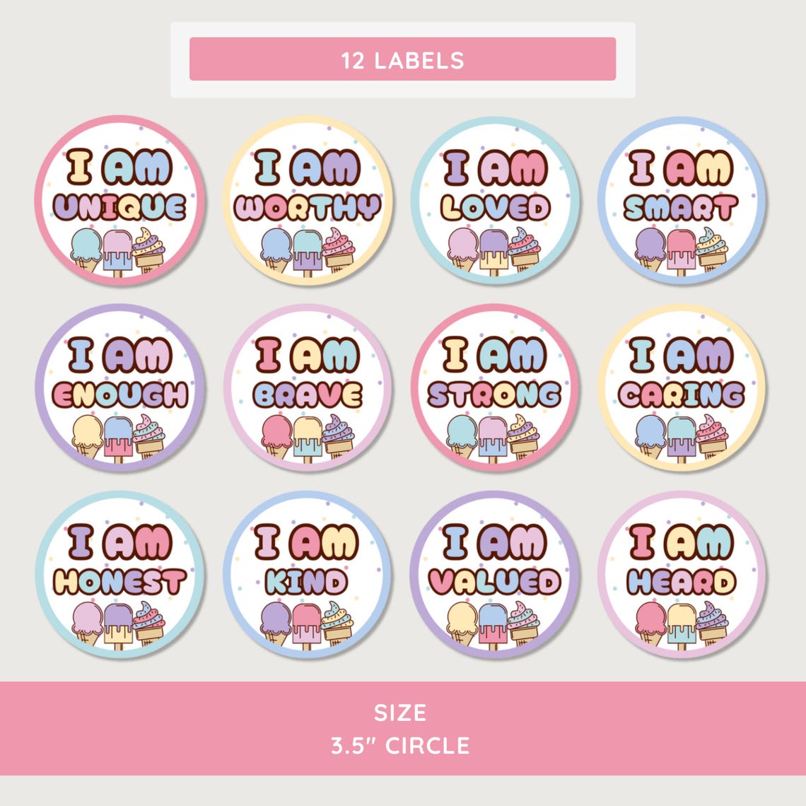 Classroom Affirmation Station: Pastel Posters & Labels (canva Template ...
