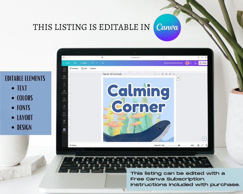 Ocean Theme Calming Corner Posters, Printable & Editable Breathing ...