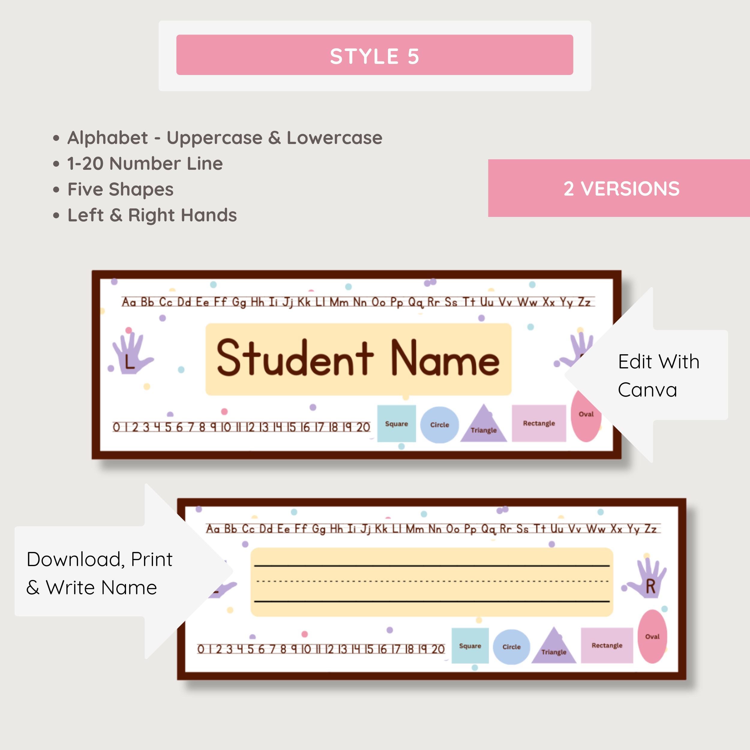 Editable Student Name Plates: Sweet Treats Classroom Decor (canva ...