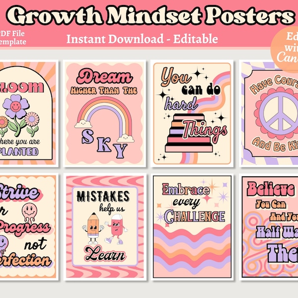 Growth Mindset Poster - Etsy