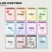 School Theme Color Posters, Printable & Editable Color Posters, Color ...