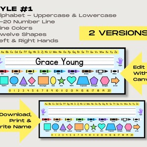 Editable Pastel Student Name Plates, Printable Classroom Desk Tags ...