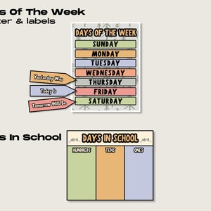 Classroom Calendar Display, Printable & Editable Calendar, Primary Ed ...