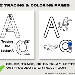 Alphabet Worksheets Bundle, Kindergarten A-Z Letter Printable, ABC ...