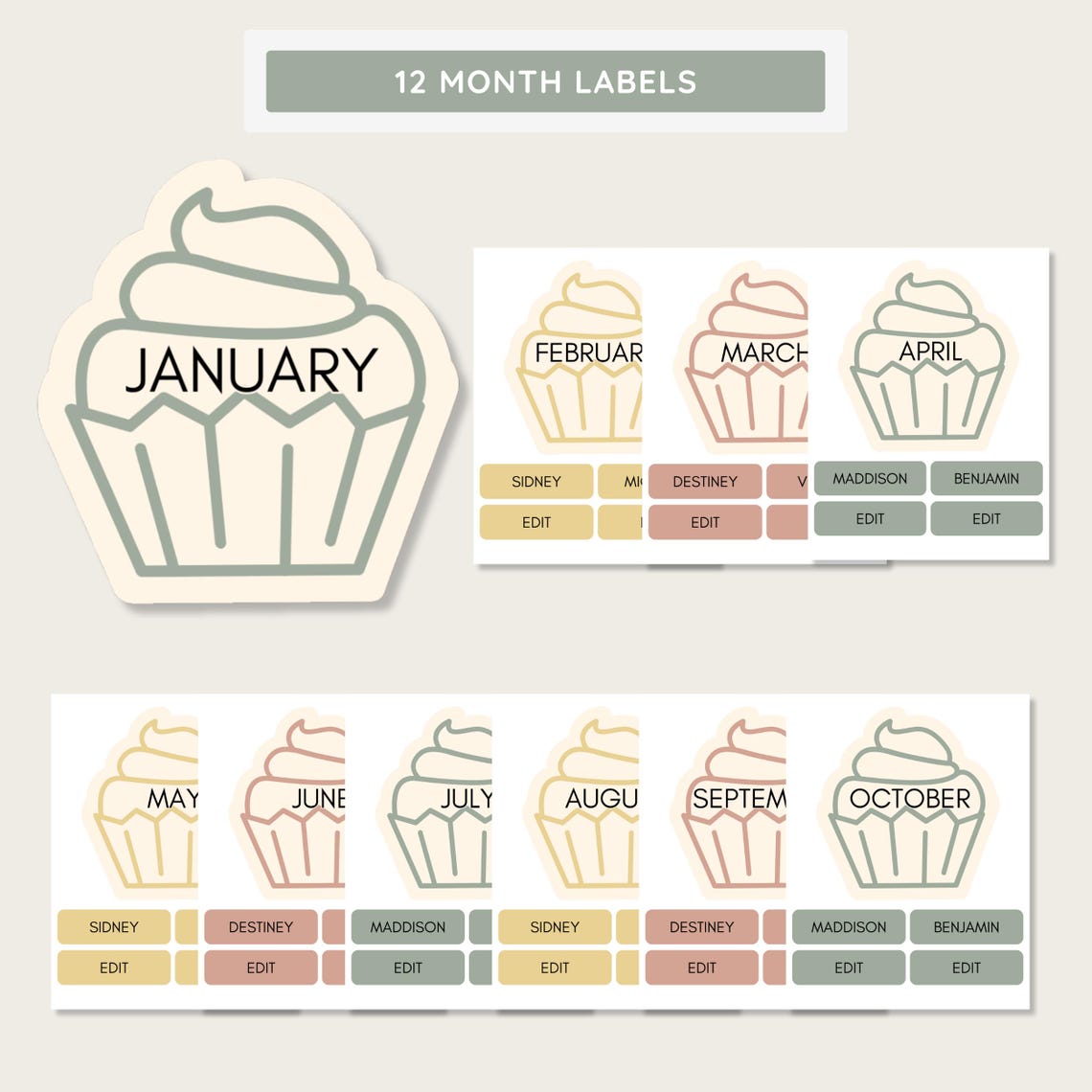 Daisy Birthday Bulletin Board: Editable Classroom Decor (canva Template ...
