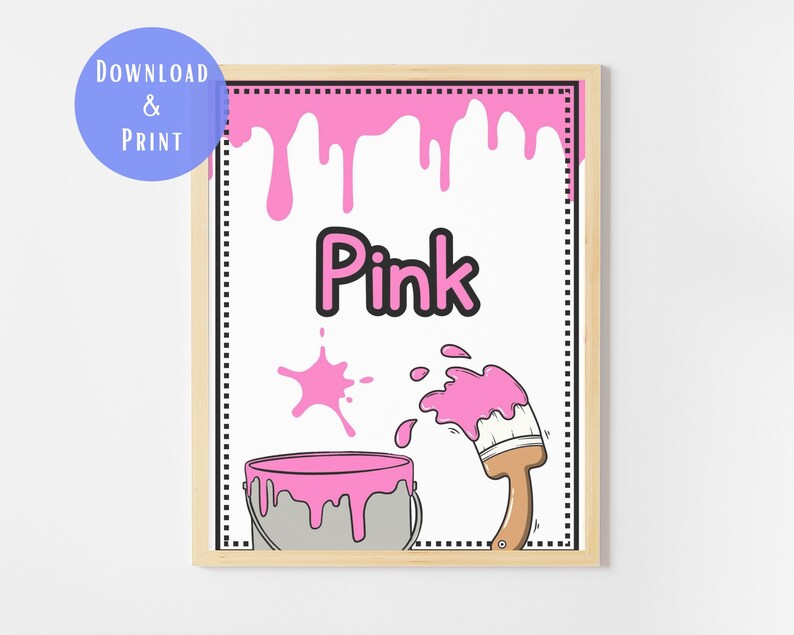 Bright Rainbow Color Posters, Color Flash Cards, Editable Color Posters ...