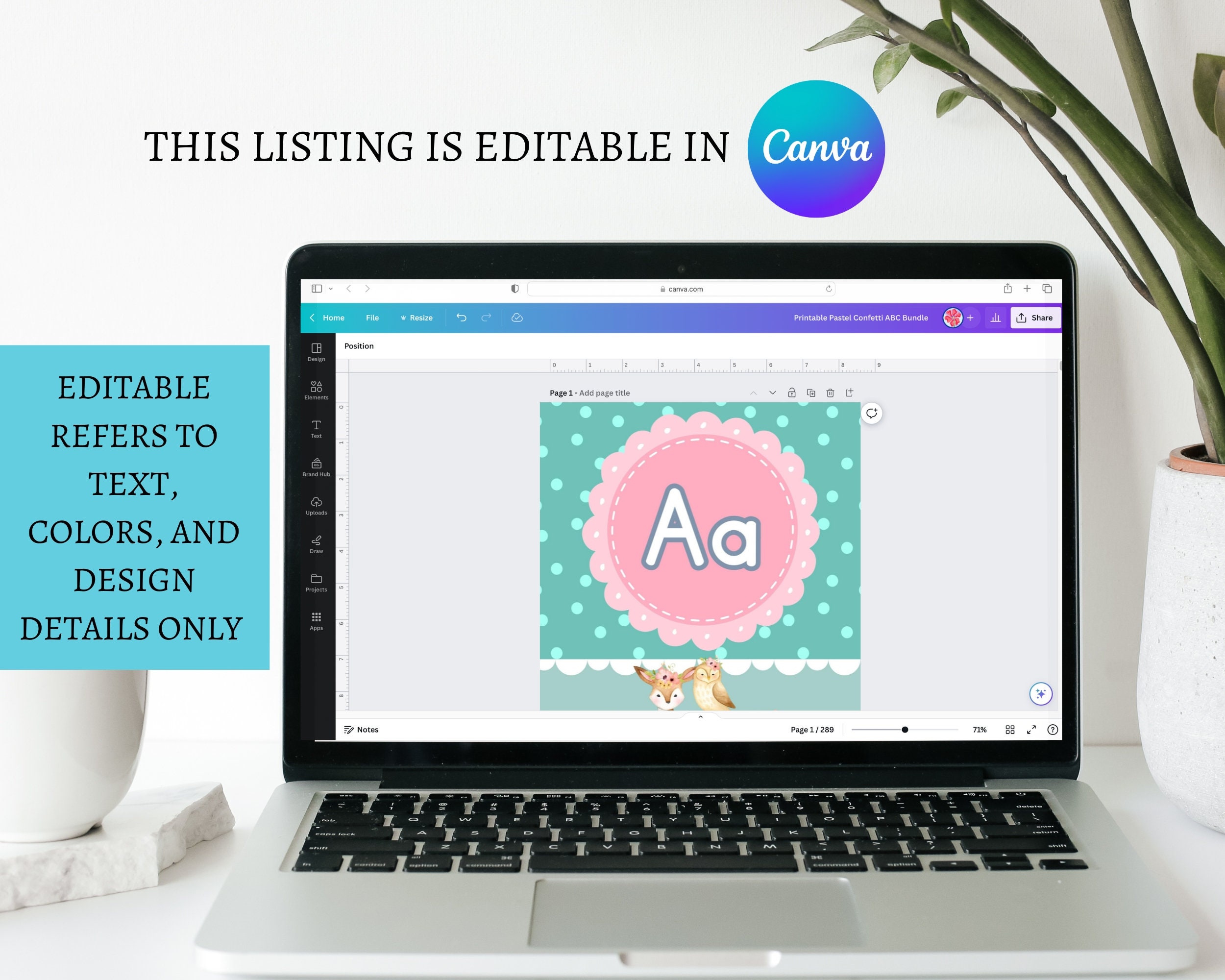 Woodland Animals Classroom Decor Bundle, Editable School Decor, Teacher ...