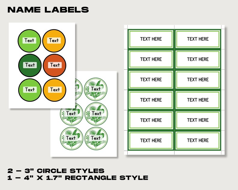 Jungle Classroom Jobs Display: Editable Printable (canva Template) - Etsy