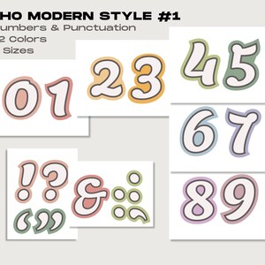 Boho Modern Bulletin Board Letters, Editable & Printable A-Z Boho ...