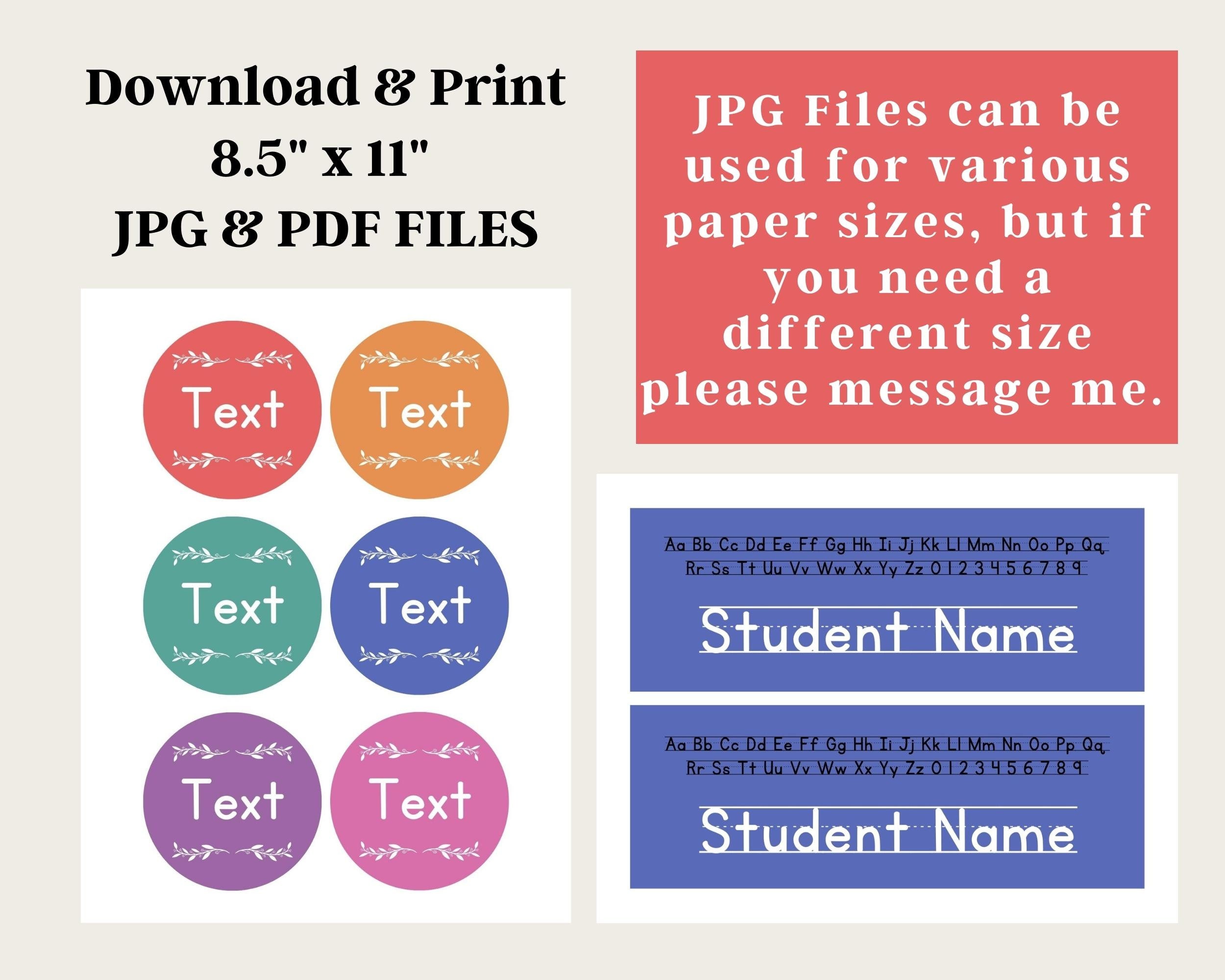 Rainbow Wildflower Welcome Bundle, Learning Decor, Editable Bulletin ...