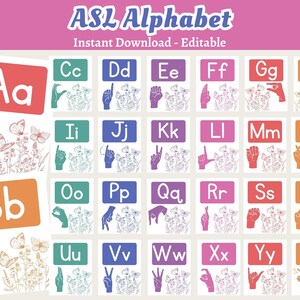 Rainbow Wildflower Classroom Decor Bundle: Editable Canva Templates ...