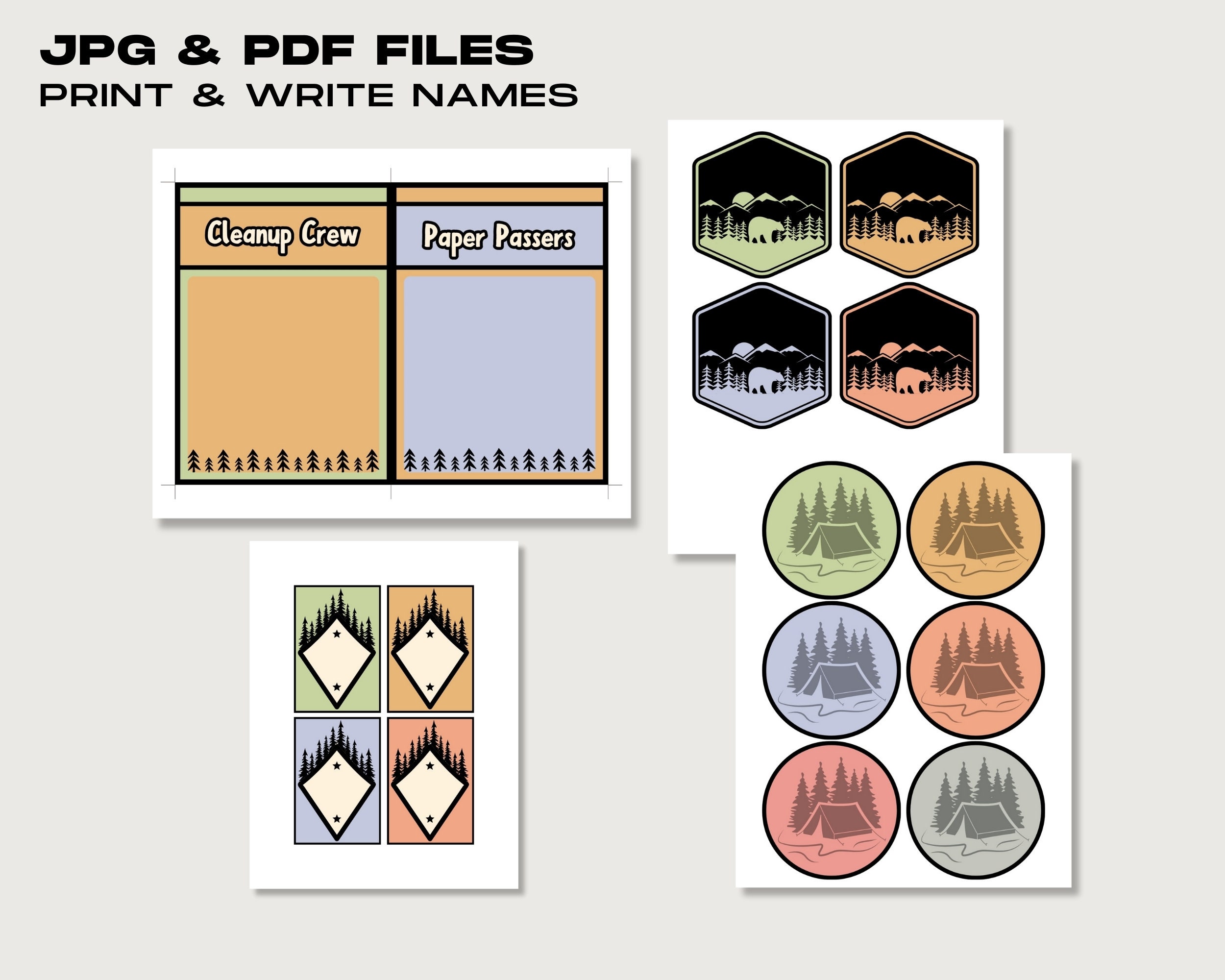 Classroom Jobs Display, Printable & Editable Classroom Jobs Labels ...