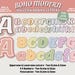 Boho Modern Bulletin Board Letters, Editable & Printable A-Z Boho ...