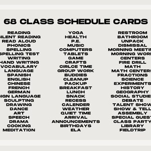 Bright Rainbow Class Schedule, Editable Classroom Schedule Display ...