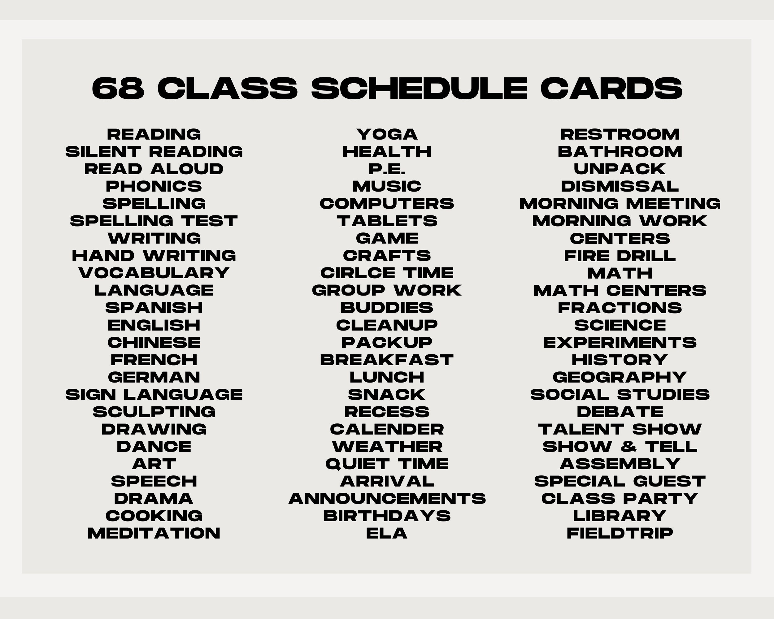 Bright Rainbow Class Schedule: Editable Classroom Decor (digital ...