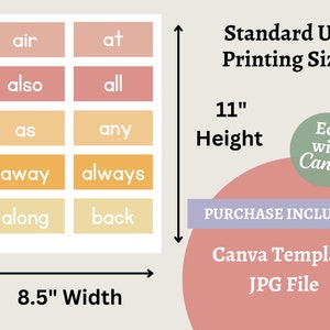 Neutral Boho Word Wall Bundle, Editable Classroom Decor, Canva Template ...