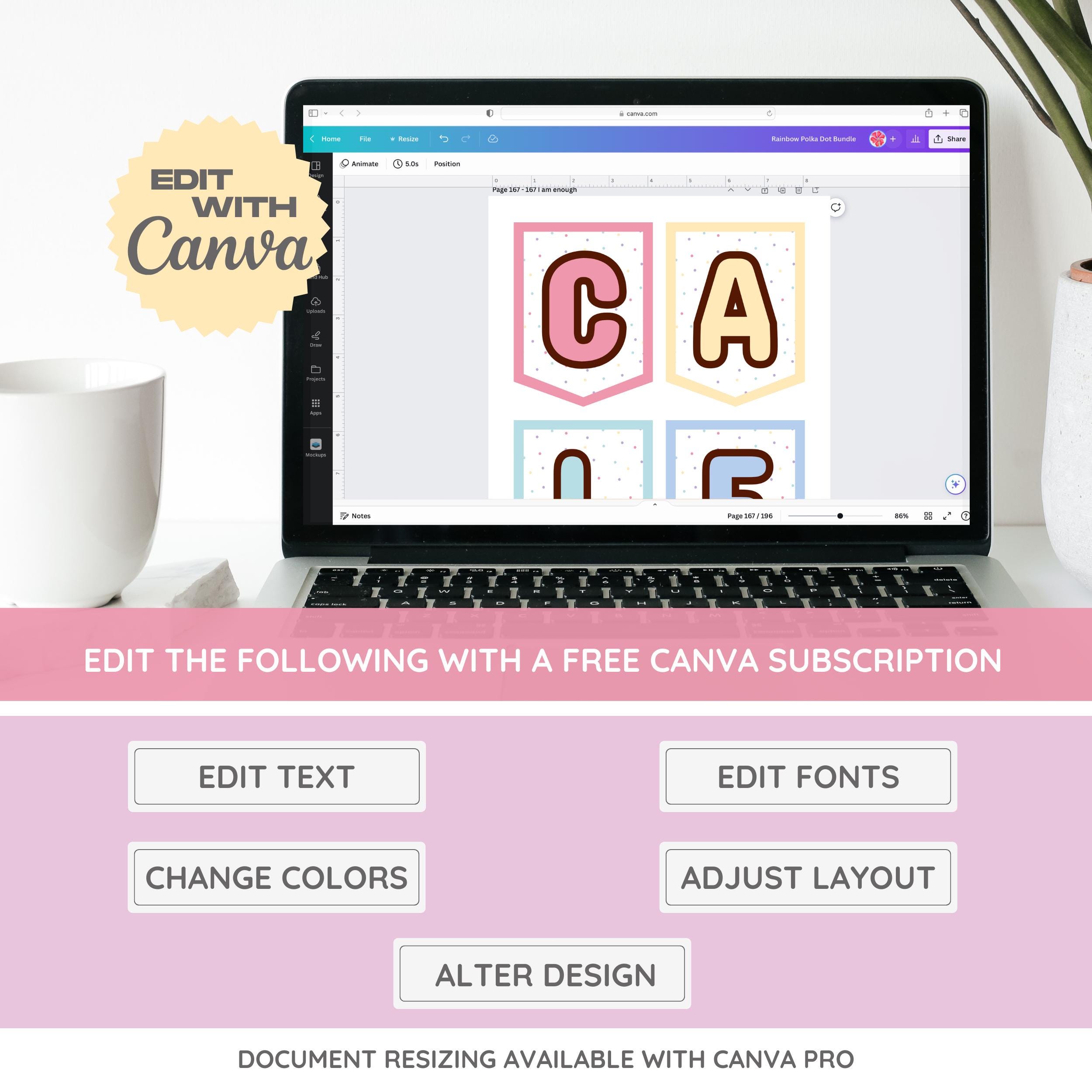 Pastel Classroom Calendar: Sweet Treats Decor (canva Template) - Etsy