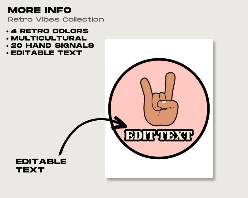 Hand Signal Printable, Editable Classroom Hand Signs, Classroom ...