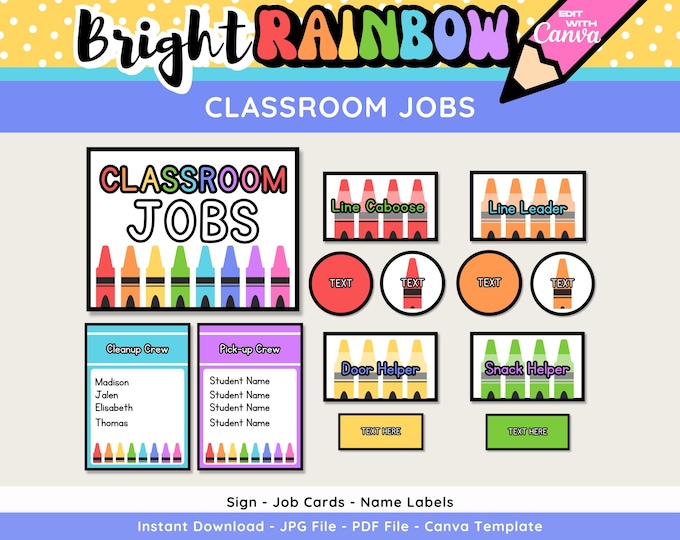Daycare Classroom Jobs - Etsy Canada