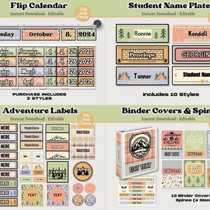 Adventure Classroom Decor Bundle: Printable Posters & Labels (canva ...