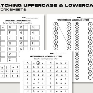 Alphabet Worksheets Bundle, Kindergarten A-Z Letter Printable, ABC ...