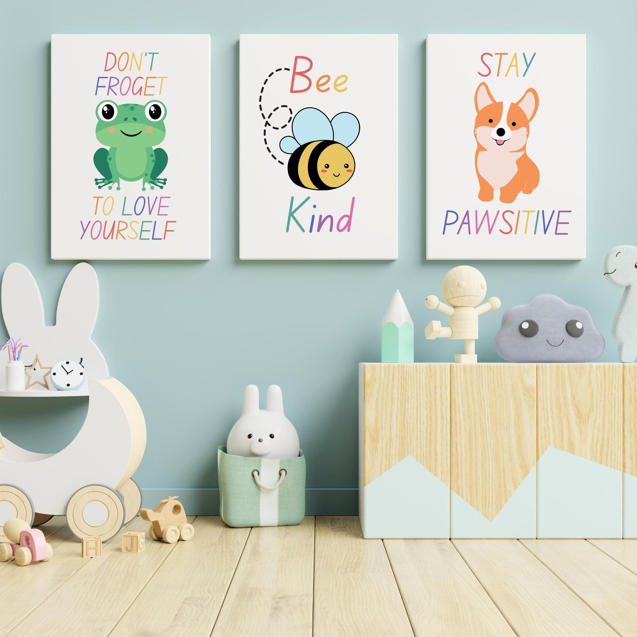 Animal Pun Posters Classroom Animal Wall Art Kids Bedroom - Etsy