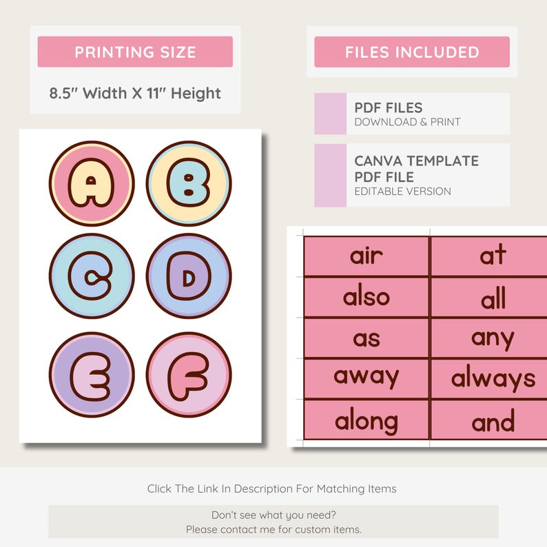 Classroom Word Wall Display, Printable & Editable Word Wall Bundle ...