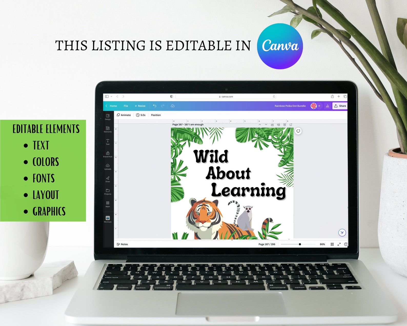 Jungle Growth Mindset Posters, Printable Kids Motivational Poster ...